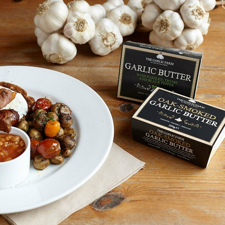 The Garlic Farm Garlic Butter with Parsley, Thyme and Black Pepper ...
